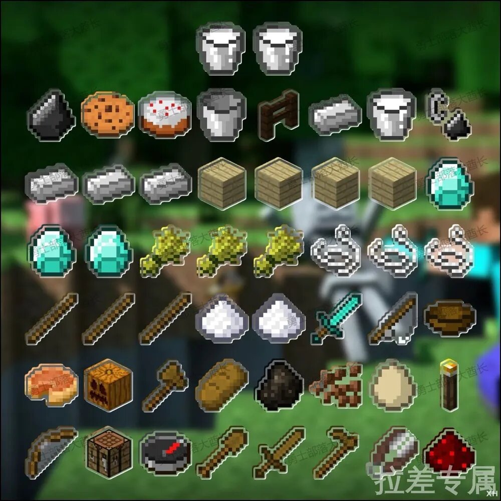 Minecraft Cr. Сборная головоломка с аксессуарами, пластик, для фанатов кубиков