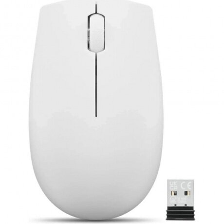 Мышь Lenovo 300 Wireless Compact светло-серый (GY51L15677)
