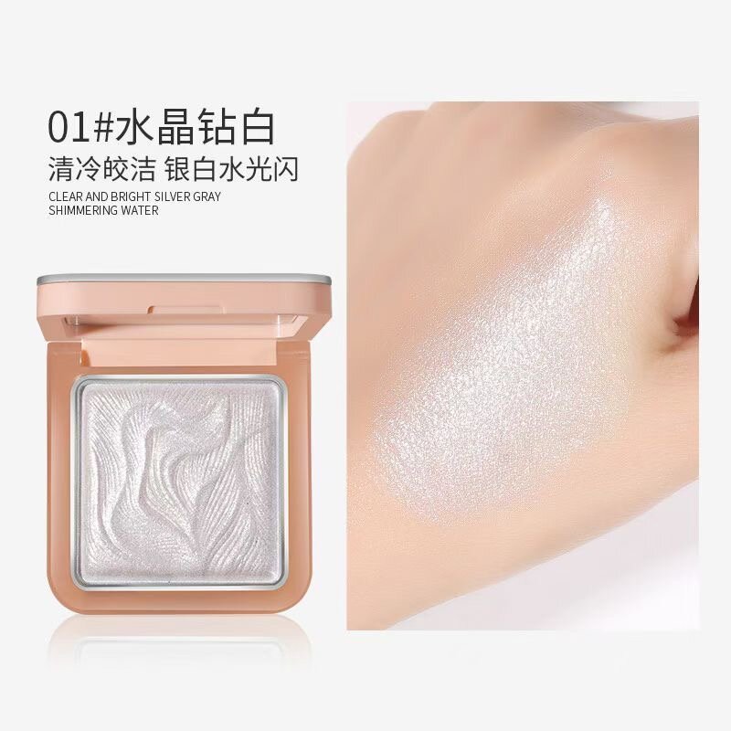 Wei Ni Xiao Xiong Хайлайтер для лица сухой, перламутровый, сияние тон 01