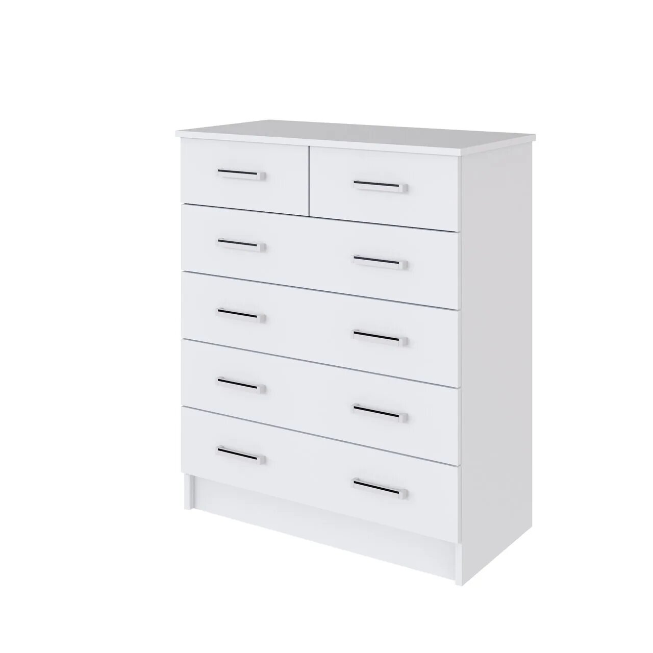 Комод «Катрин 5» роликовые направляющие, ЛДСП (Белый) 82х44х99