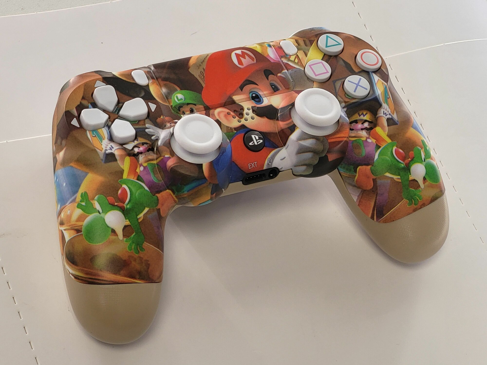 Геймпад Nintendo DualShock Wireless "Mario v2", беспроводной, зеленый, для PS4, 1 шт