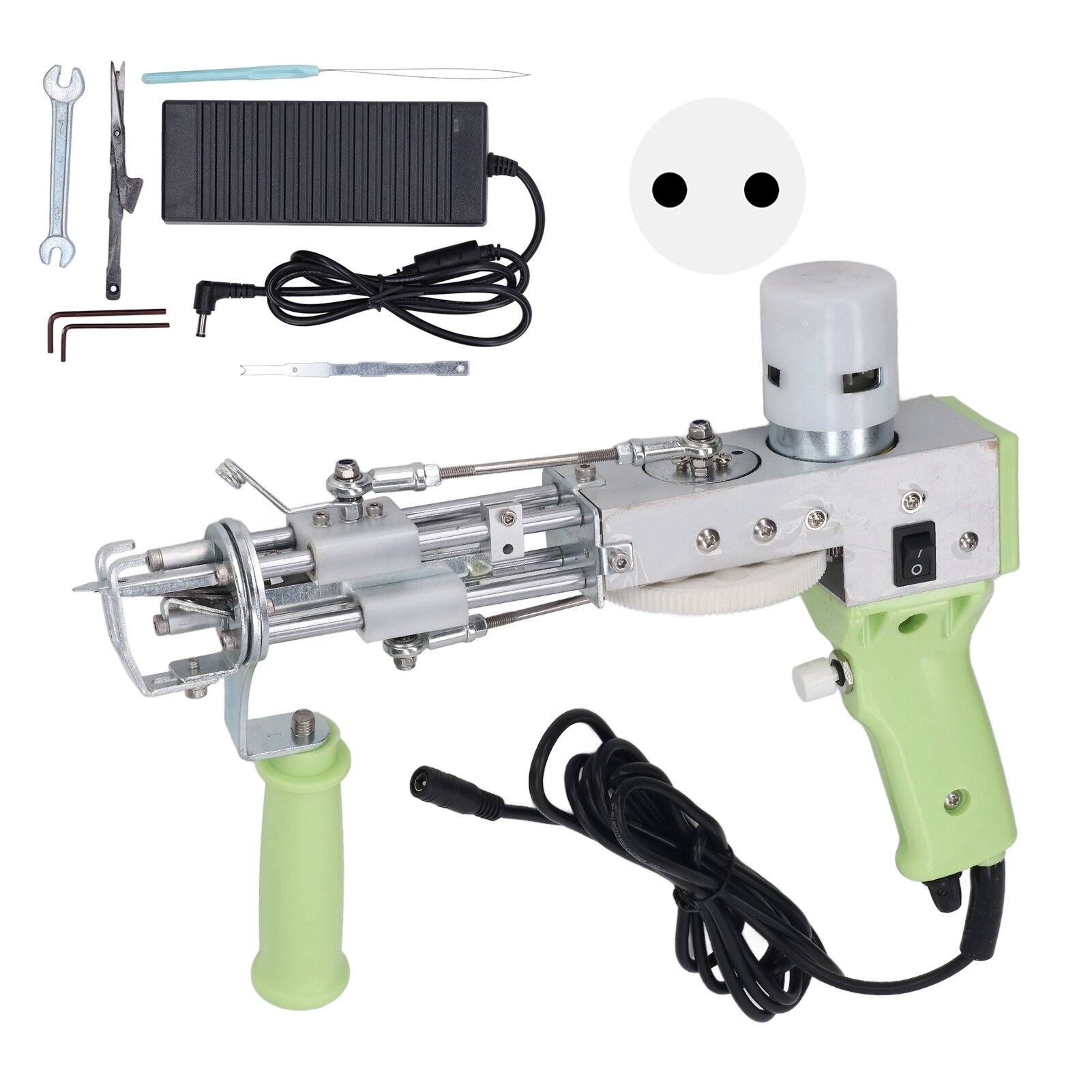 Машинка для тафтинга ковров для начинающих, 40 стежков в секунду, многоуровневая защита, электрическ