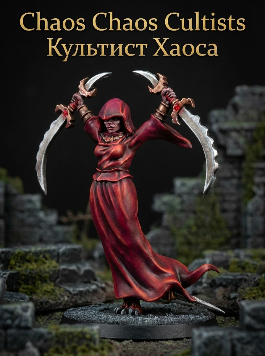 Chaos Cultists Культист Хаоса миниатюра