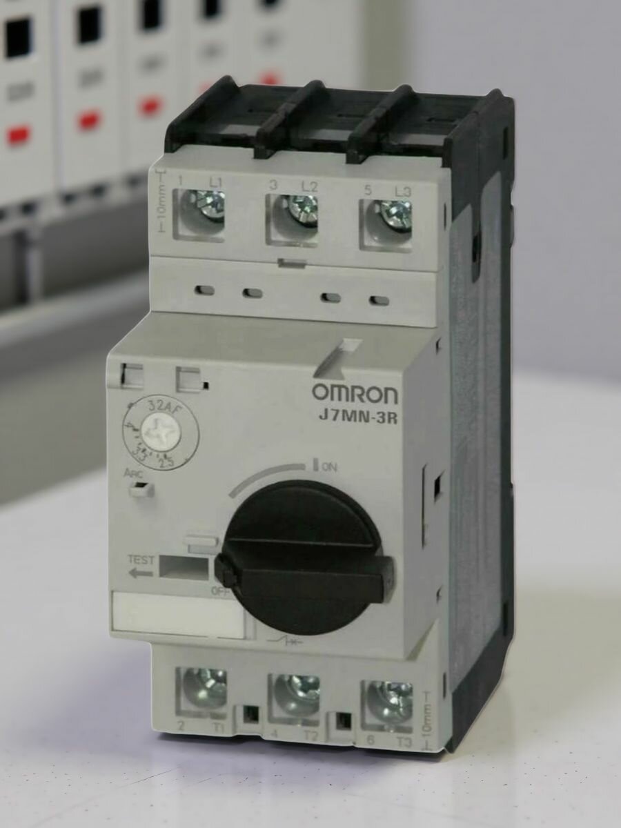Omron J7MN-3R-1E6 Автоматический выключатель для защиты двигателя 1-1.6A