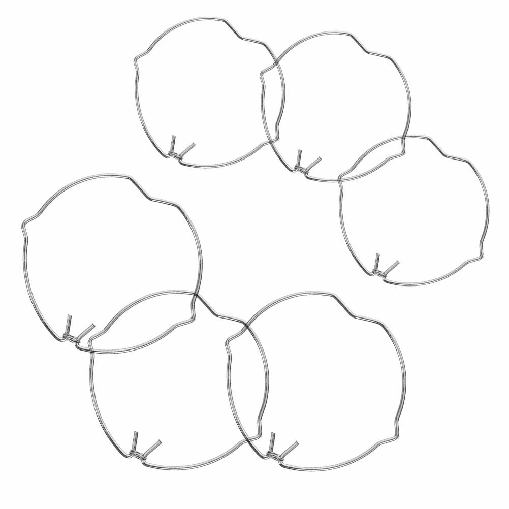 Набор пружинных фиксирующих клипс из марганцевой стали серебристого цвета, 6 шт, для крепления потолочных светильников