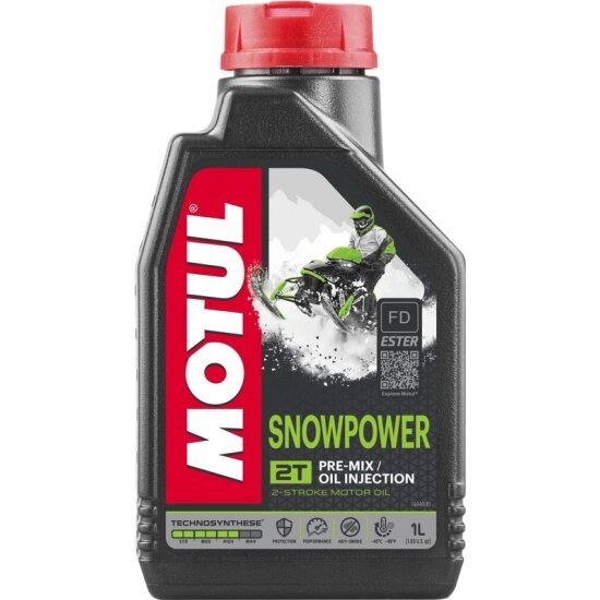 Моторное масло Motul Snowpower Ester 2T синтетическое 1л (ЕС)