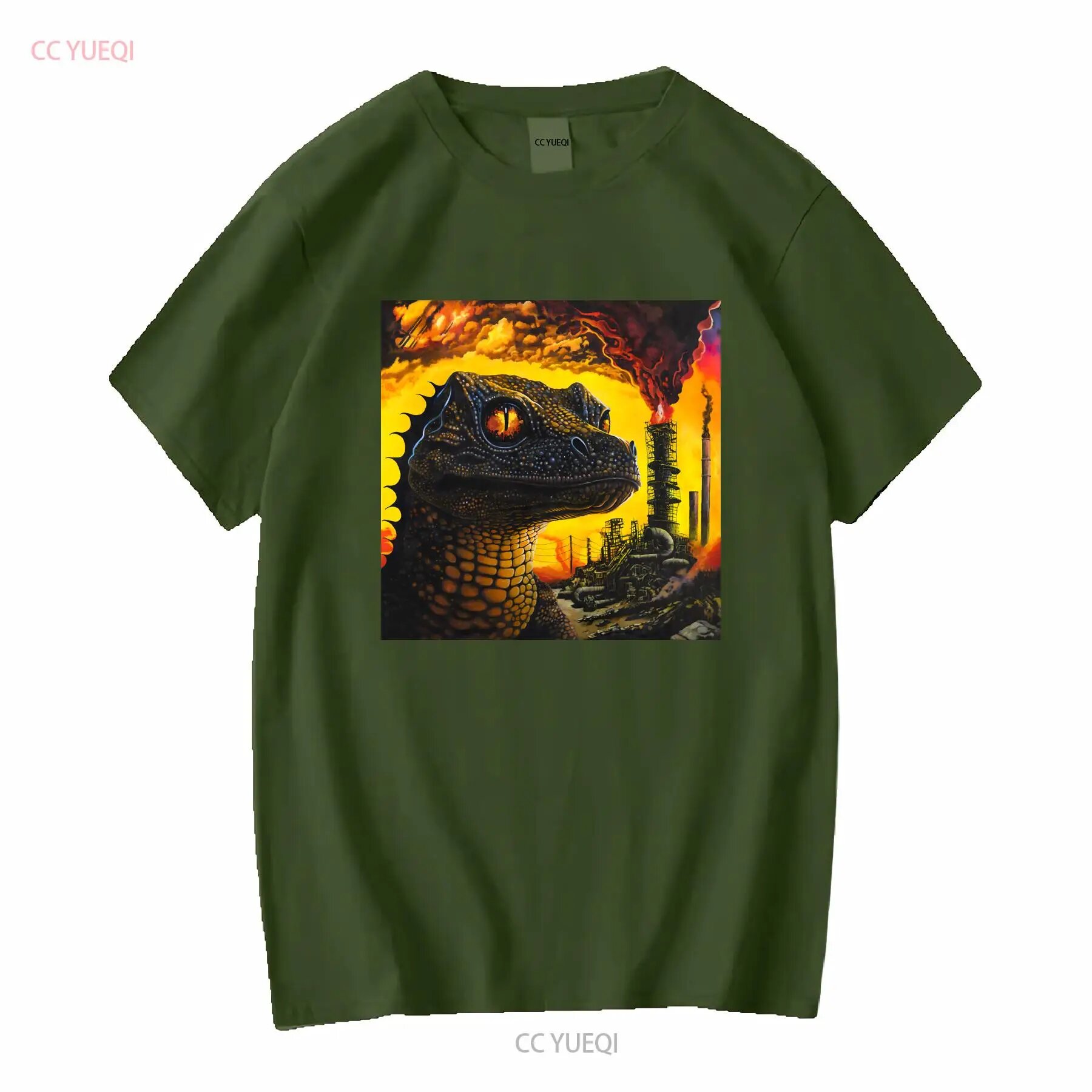 Футболка мужская, зеленый, XXXL, KING GIZZARD