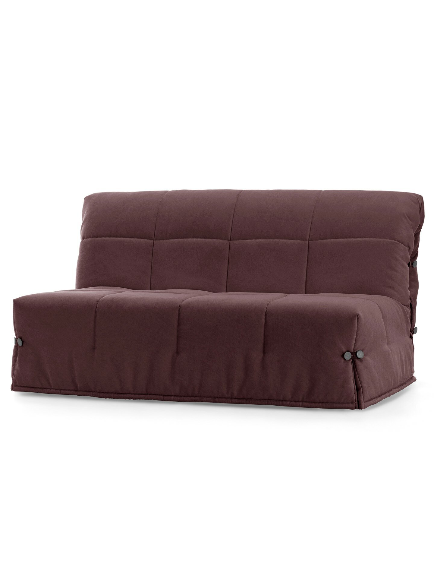 Диван Корона Лайт Velutto 15 NEW 125x115x95 см, бордовый Велютто, аккордеон GOODFORM