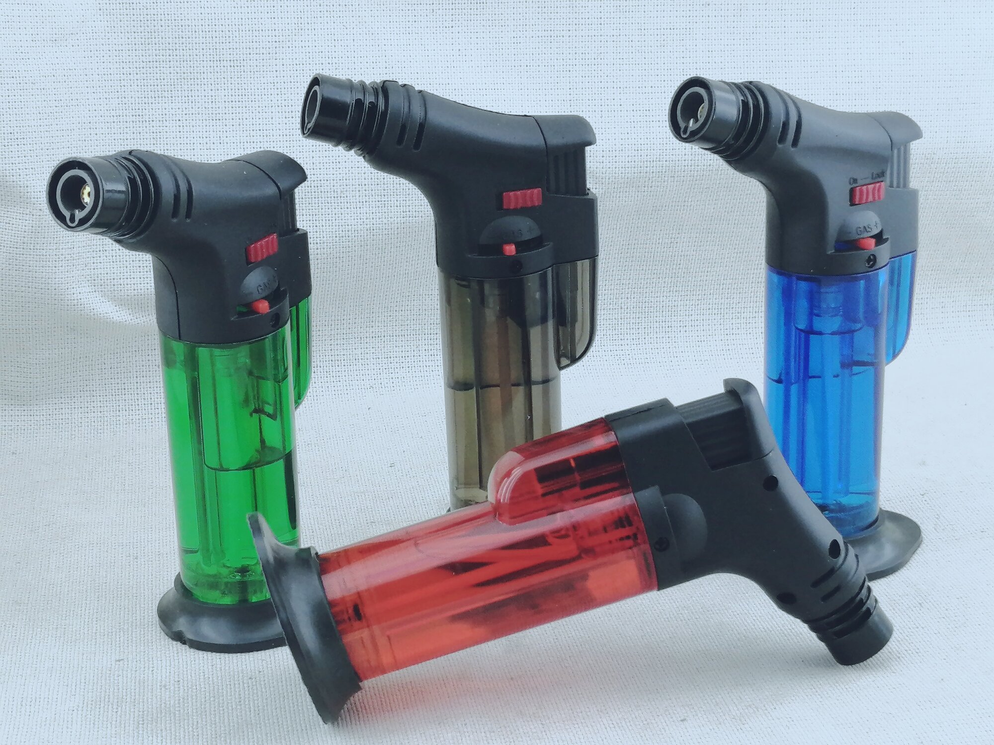 Зажигалка туристическая, горелка для камина, для мангала, 4 штуки, без газа, НЕ заправлена