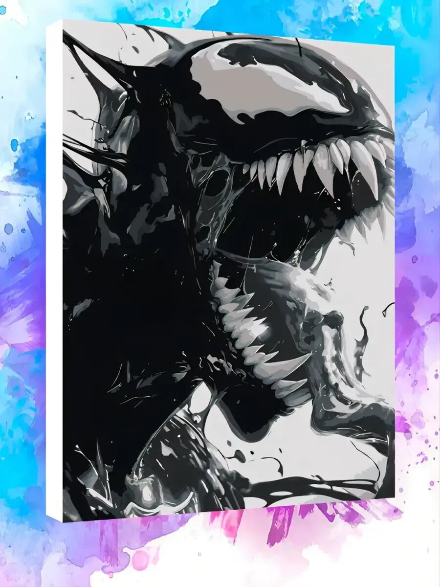 Картина по номерам Веном Марвел Marvel Кино