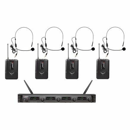 Karsect WR 15&4/PT-15/HT9A радиосистема UHF, 4 гарнитуры, 2 антенны, кейс