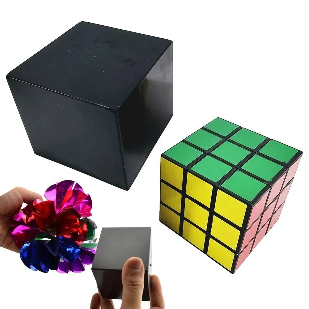 Набор для фокусов Triple Cube Magic, развивающая игрушка для детей от 3 лет, разноцветный, ABS пластик — фото 1