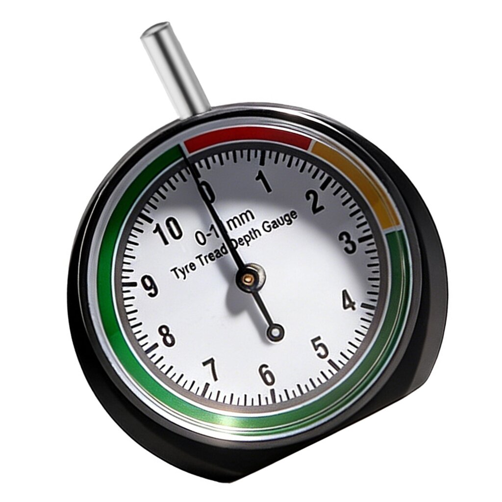 Портативный измеритель глубины протектора шин из цинкового сплава для точного измерения износа шин на всех транспортных средствах Мотоциклах