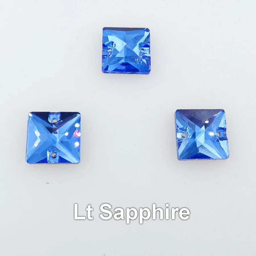 Кристаллы Swarovski 16x16 мм, Lt Sapphire, 20шт