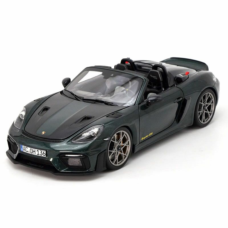 NOREV 1:18 2023 зеленый Porsche 718 spyder RS Roadster сплав модель автомобиля
