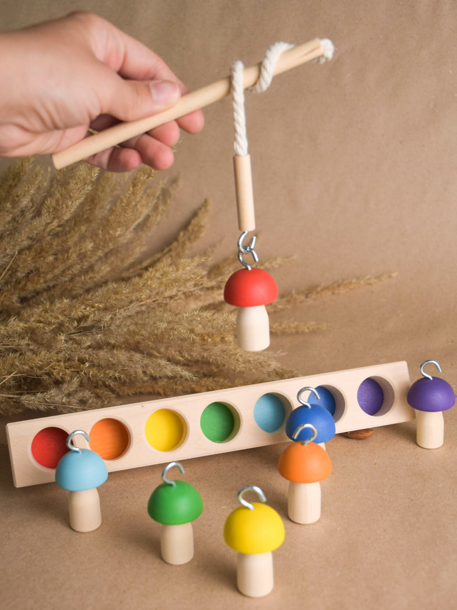 Сортер Деревянный для Малышей по Цветам Балансир для Детей Лавка Гудвина