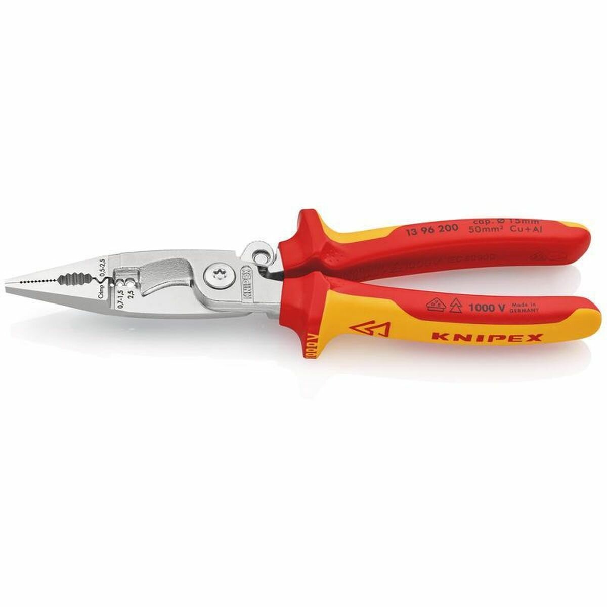 Клещи электромонтажные Knipex Vde 200мм (KN-1396200)