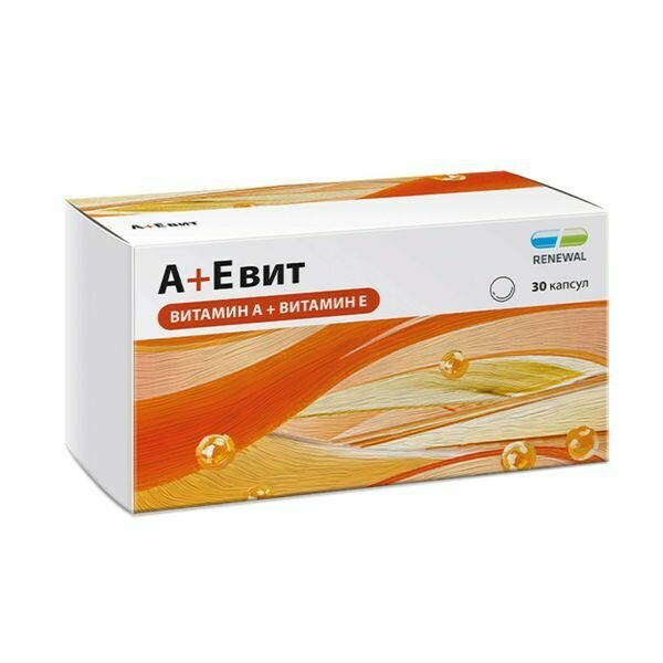 Витамины А+Е Renewal/Реневал капсулы 330мг 30шт