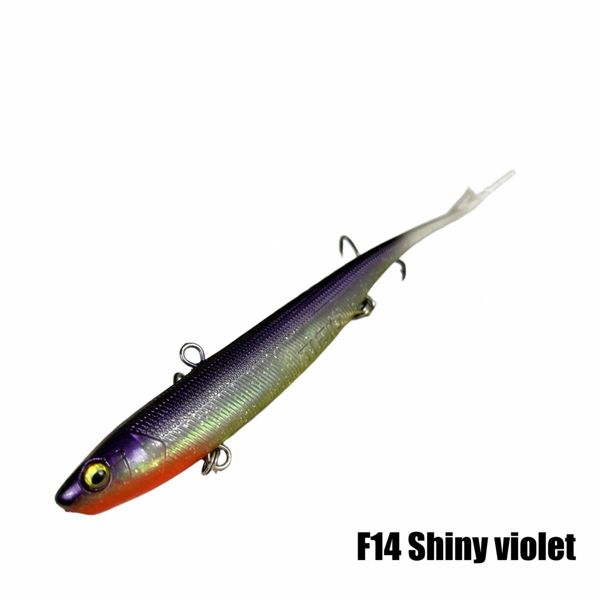 Баланслаг Jig It Whale Tail 150mm 26g цвет F14 Shiny violet