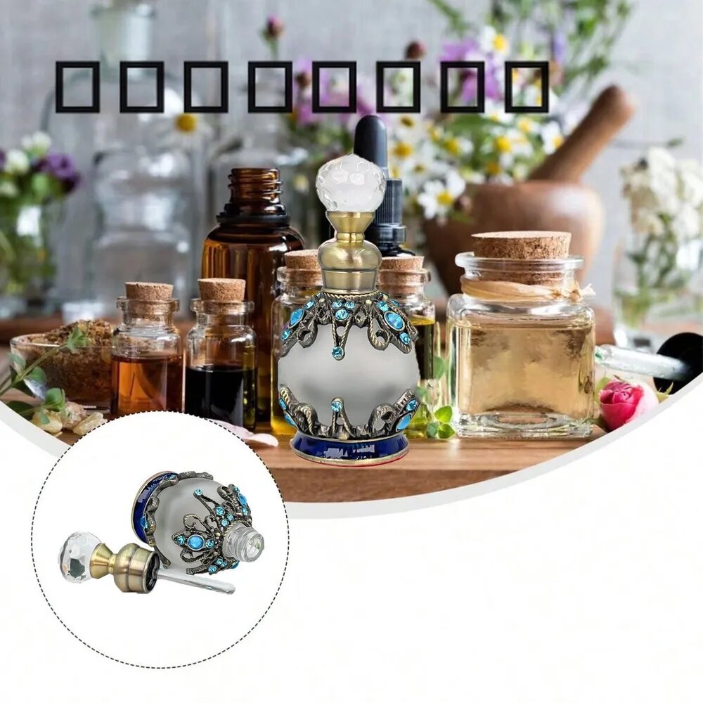 15 мл ретро - кристаллического ювелирного эфирного масла в бутылки (без духов, только пустые бутылки)