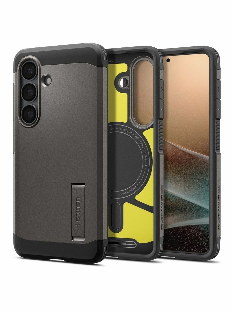 Чехол на Samsung Galaxy S26 Plus, Spigen Tough Armor Magsafe (ACS10714), противоударный, бортики для защиты камеры и дисплея / Чехол на Самсунг Галакси С26 Плюс