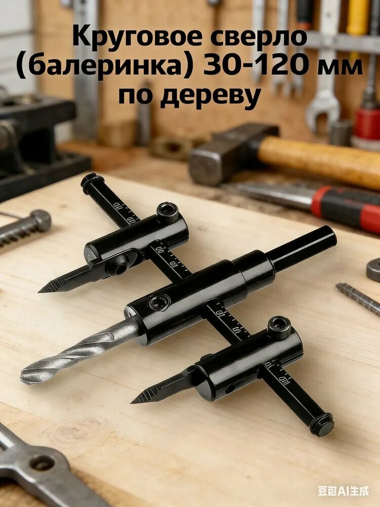 Эксклюзивная балеринка для резки от 30 до 120 мм по гипсокартону, ПВХ и древесине