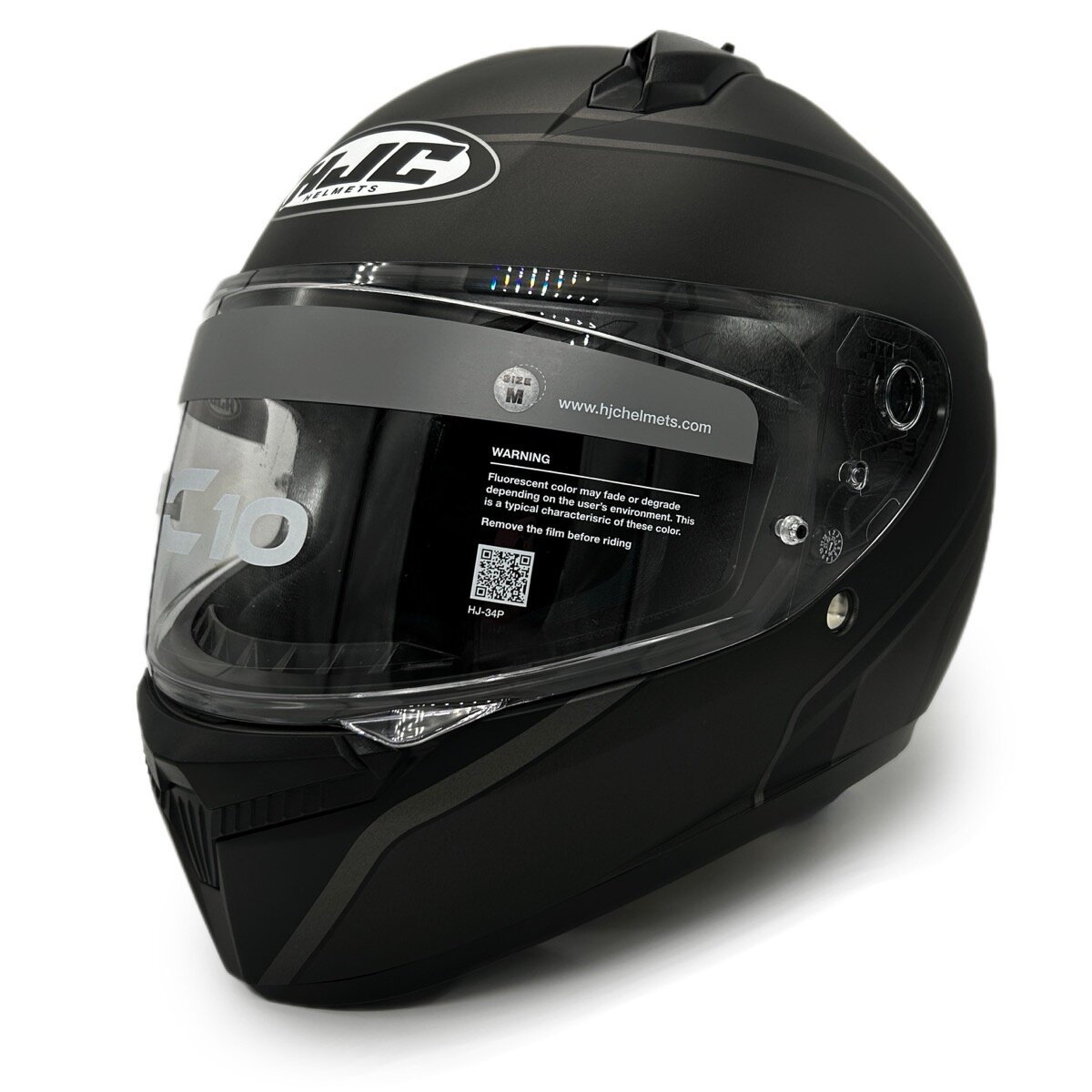 Мотошлем HJC C-10 ELIE MC5SF. XL. Черный-серый