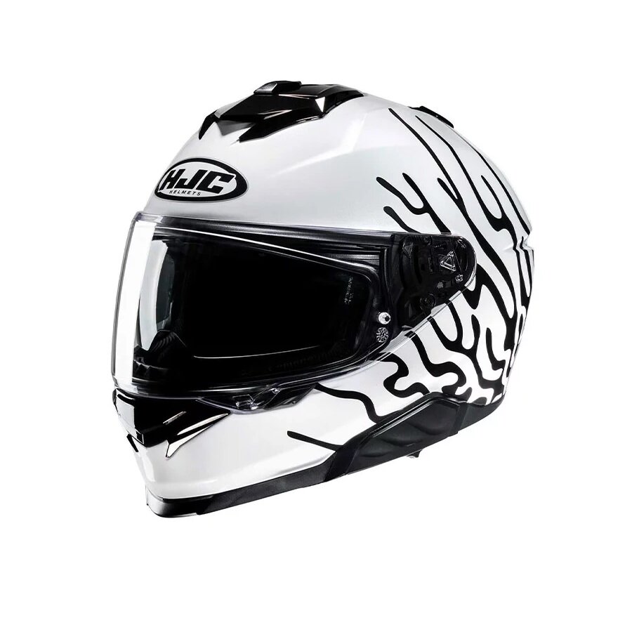 Мотошлем HJC I-71 CELOS MC3H. M. Белый-желтый