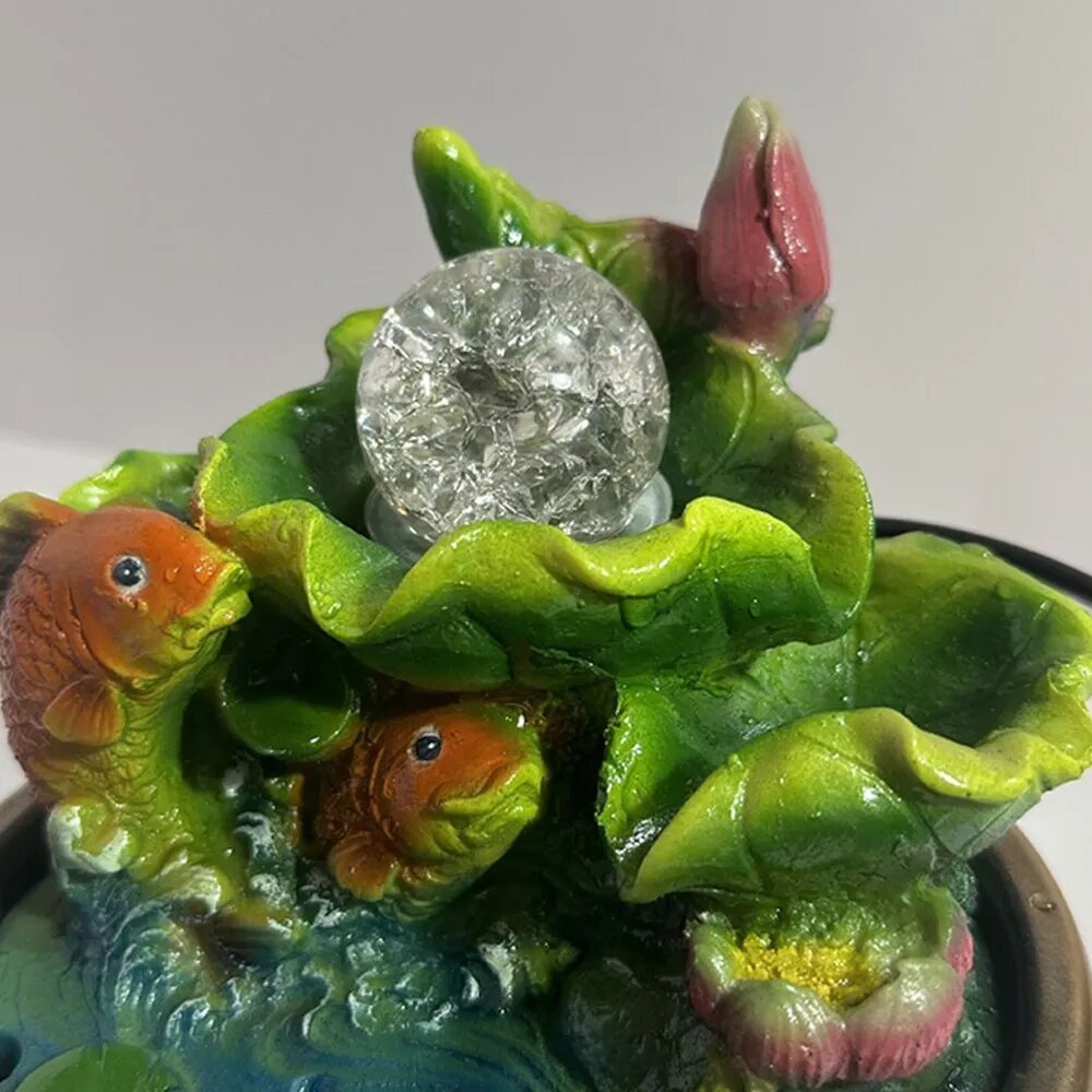 Набор из 4 прозрачных декоративных ледяных шаров из пластика и стекла с подставками для декора