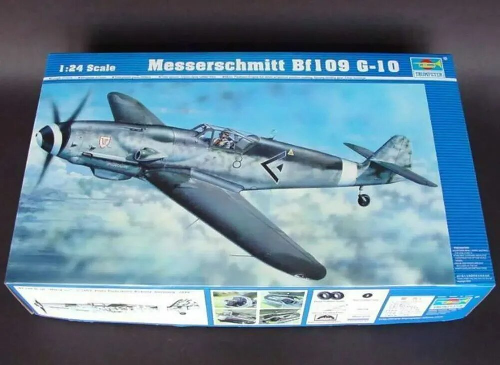 Сборная модель Trumpeter 1/24 02409 Messerschmitt Bf109 G-10 самолет пластик