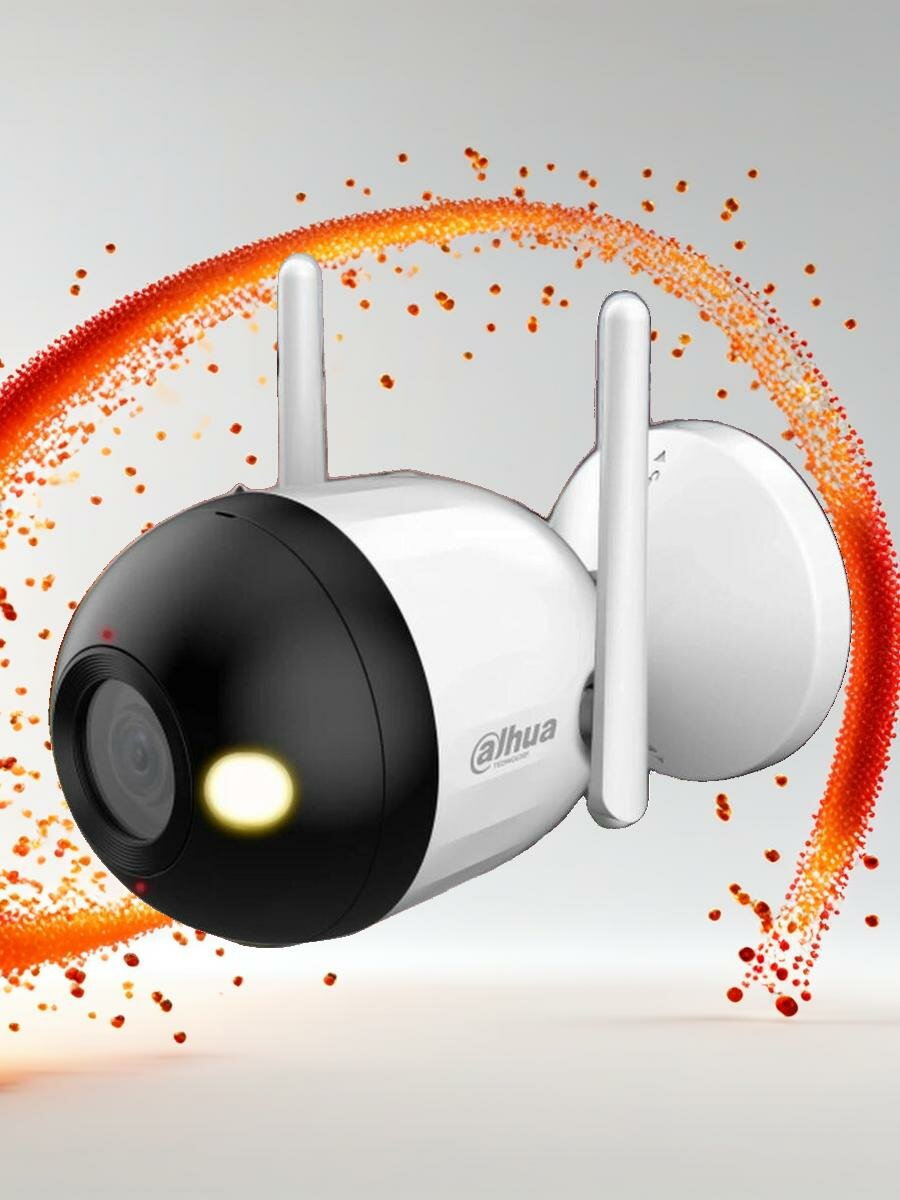 Wi-Fi камера уличная 2Мп Dahua DH-IPC-F2CP-PV встроенный микрофон и динамик; MicroSD