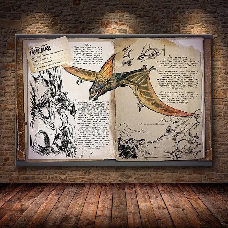 Декор на стену Ark Survival Evolved, 20x30см, цвет 4, без рамки