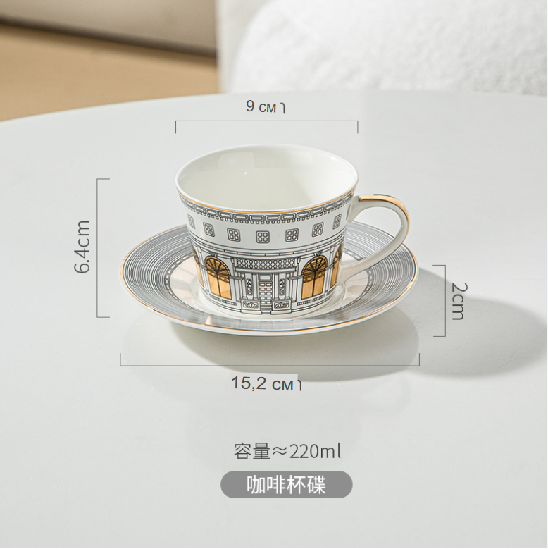 Керамический набор для заваривания чая с цветами стеклянный чайник-архитектурная чашка и блюдце 1 чашка и 1 блюдце