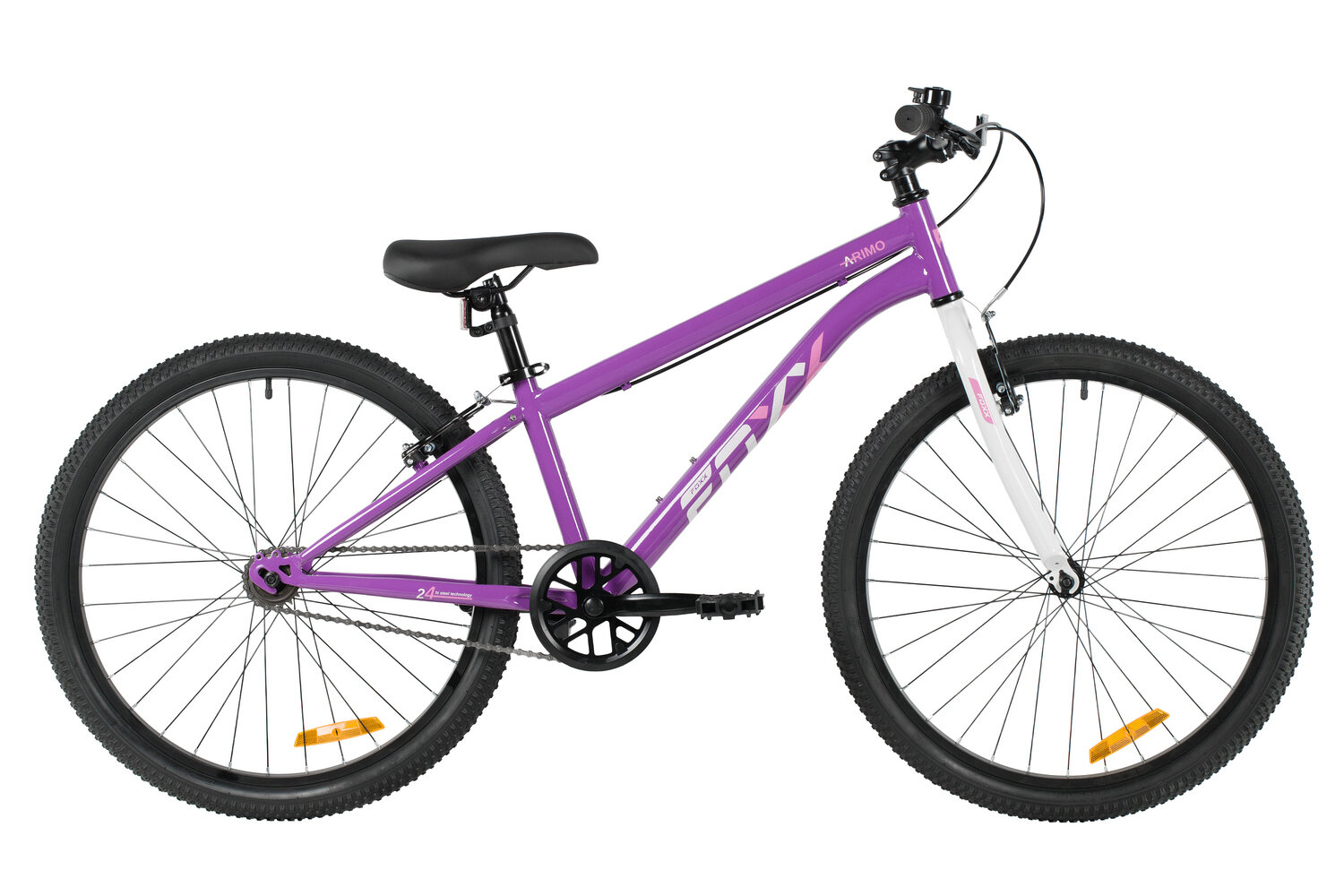 Подростковый велосипед Foxx Arimo 24 V, год 2026, цвет Фиолетовый