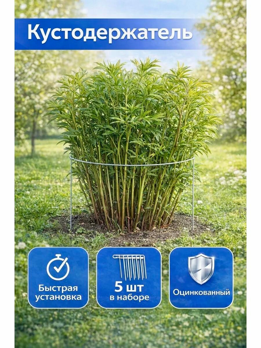 Кустодержатель 5шт садовый опора для кустов растений цветов