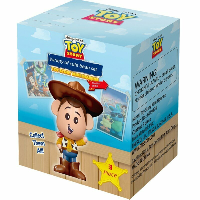 Enesco Disney Toy Story Bitty Bugs Случайная коробка с фигурками: 3 штуки в коробке (Вуди, Базз Лайтйир, Бо Пип)