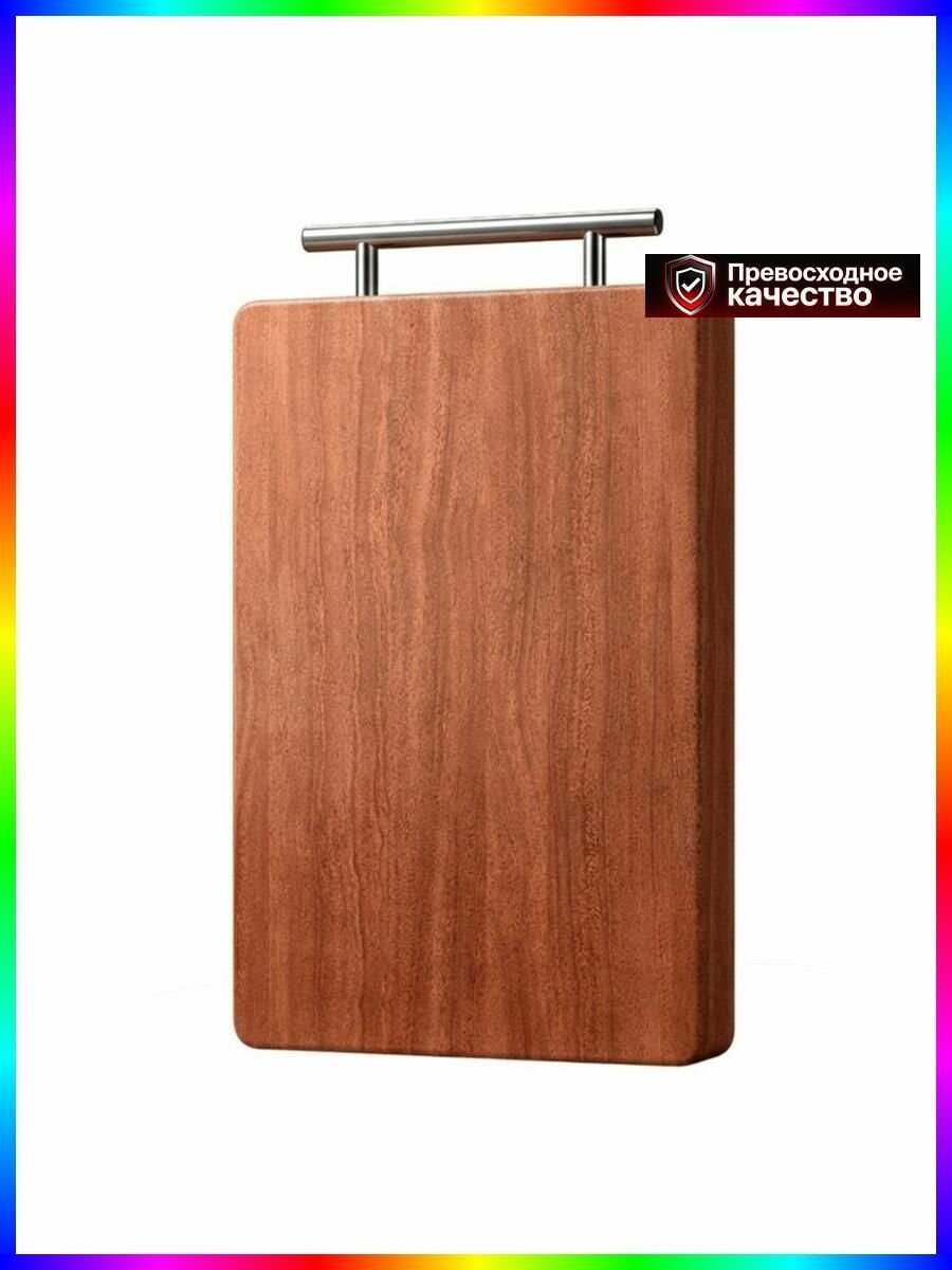 Деревянная разделочная доска из эбенового дерева, универсальная