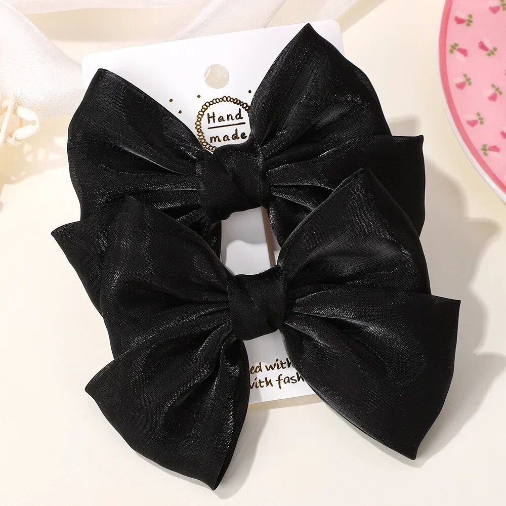 Детские банты BABY BOWS, 2 шт. Черный, FJ4708-2A-8
