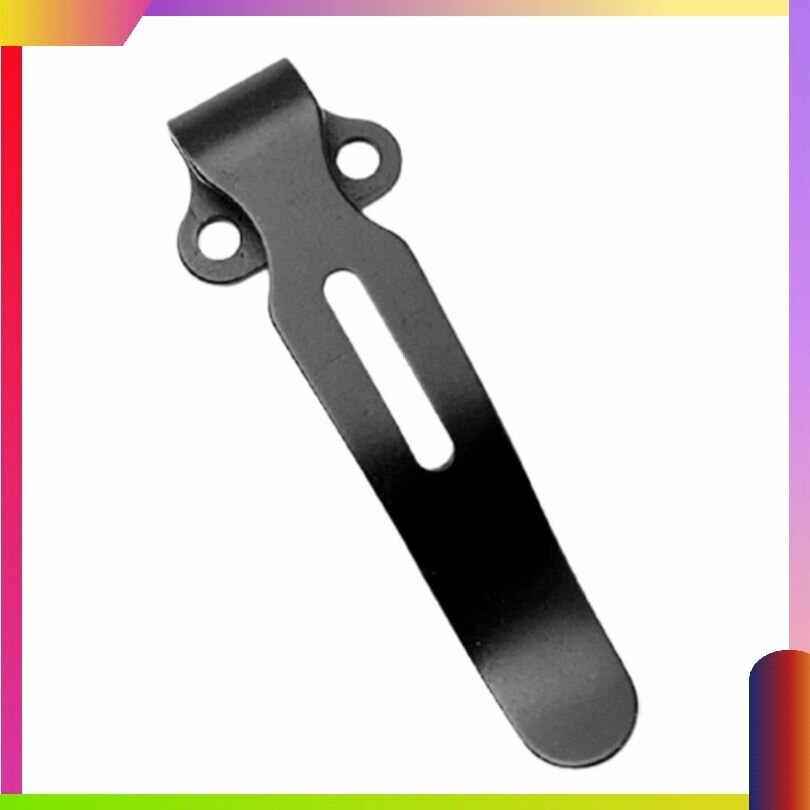 Эксклюзивная черная стальная клипса для заднего кармана