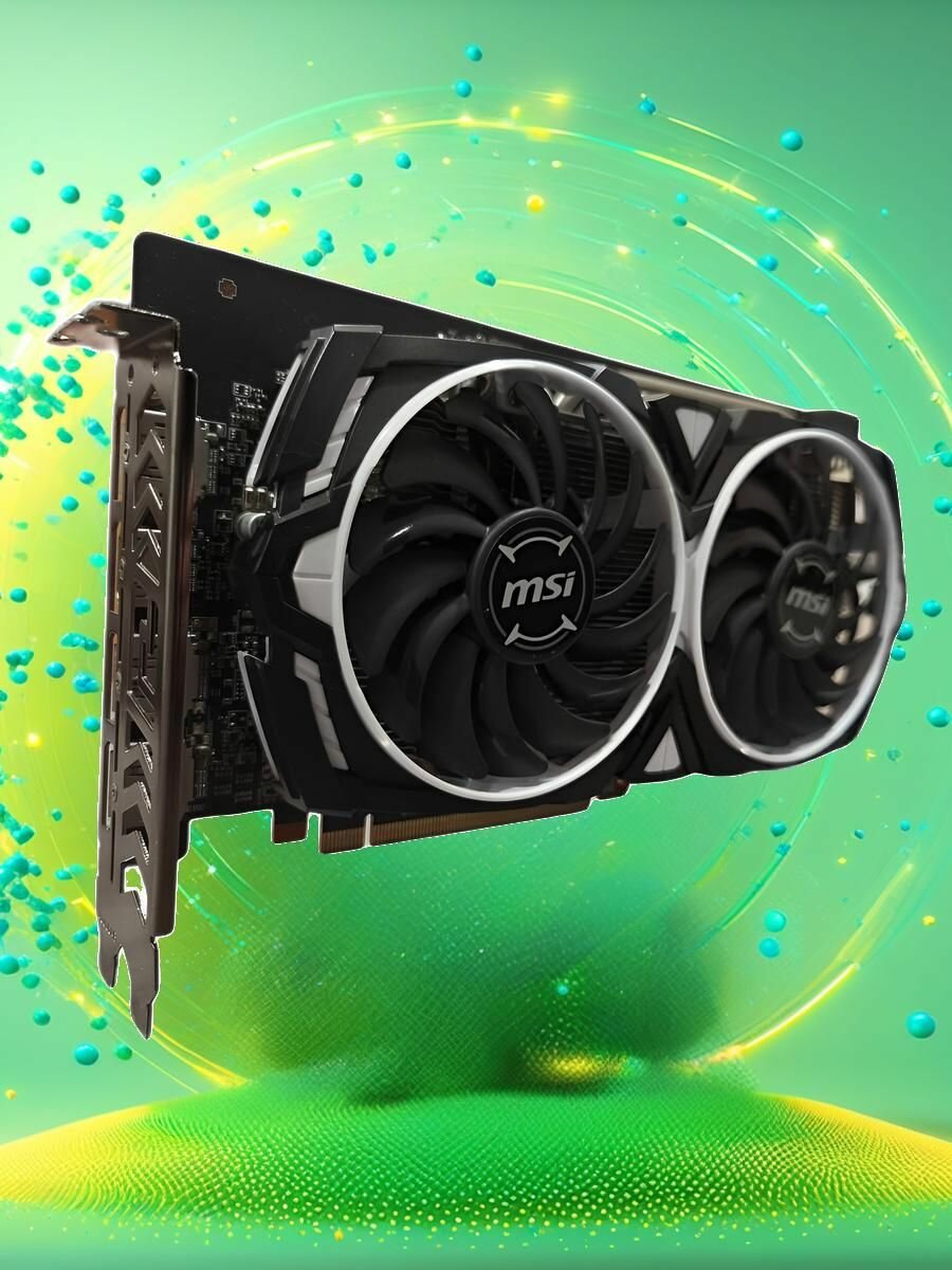 Видеокарта MSI AMD Radeon RX 6600 ARMOR 8Gb GDDR6 128 bit DP