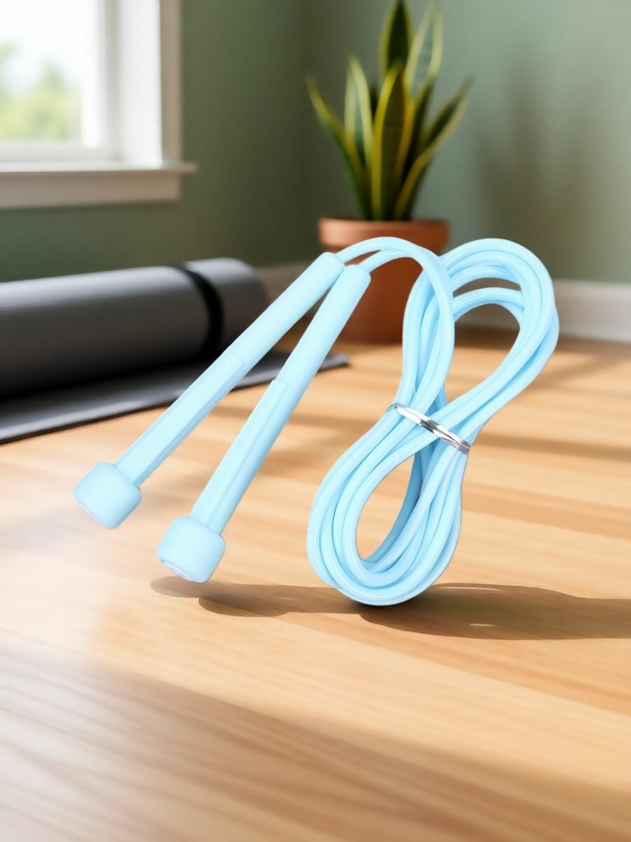 Голубая скакалка для детей и взрослых, прыгалка для девочек, спортивный инвентарь для фитнеса EEbaby
