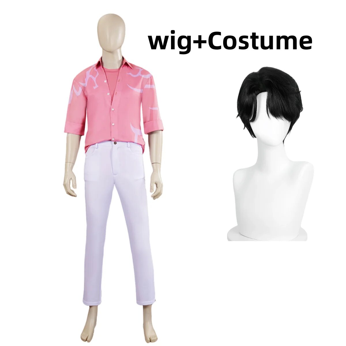 K-Pop: Охотники демонов Косплей костюм Jinu XS, suit A wig