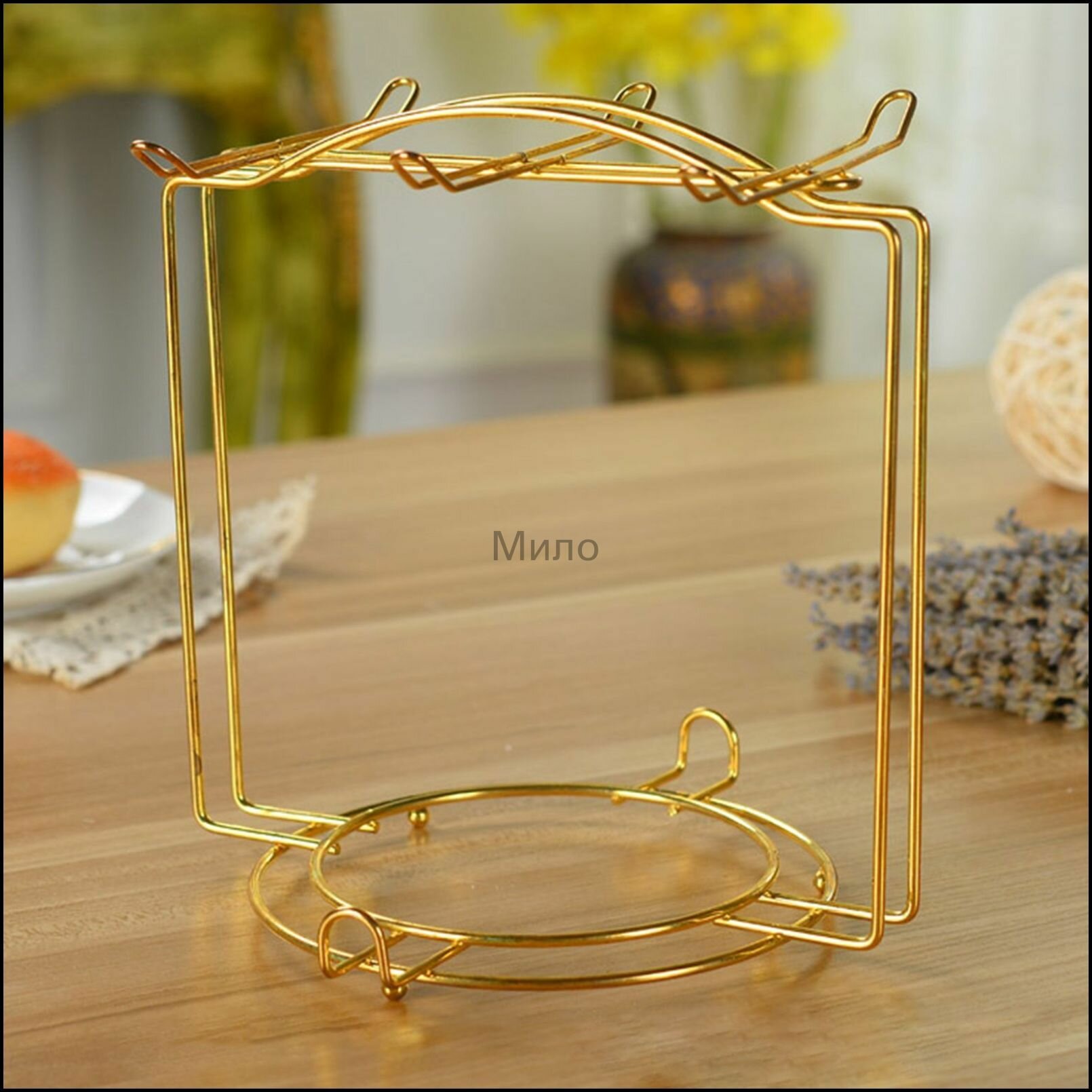 Держатель кухонный для кружек, для ложки, половника, 18.5 см х 18.5 см х 20 см, 1 шт