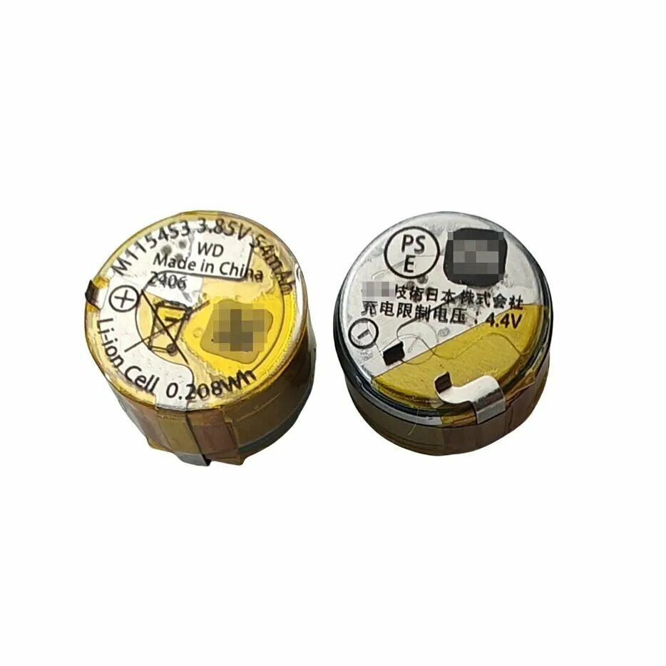 2 шт. Новая батарея M1154S3 3,85 В подходит для беспроводных наушников Redmi Buds 6 с шумоподавлением