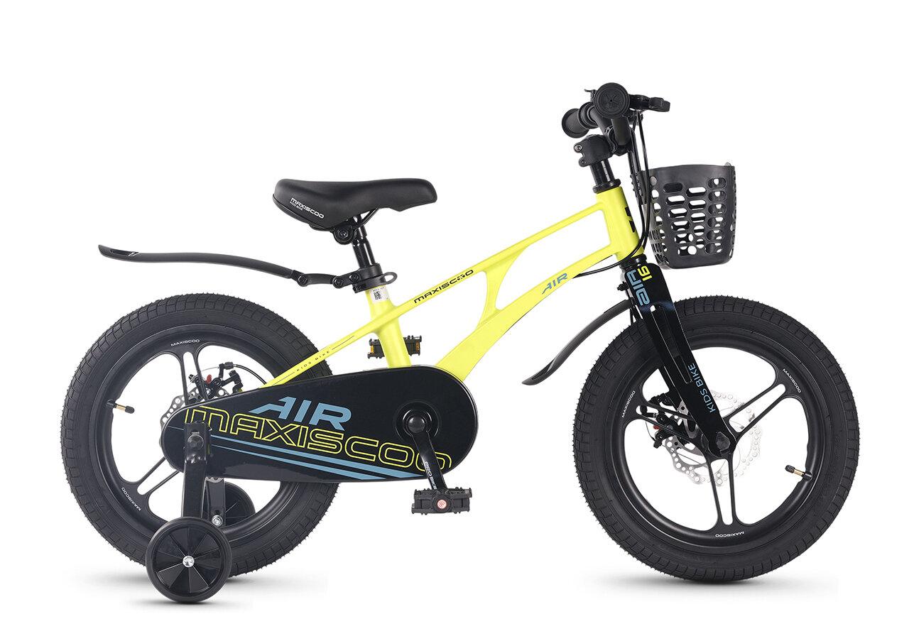 Детский велосипед Maxiscoo Air Pro 16' (2026) 16 Желтый (100-115 см)