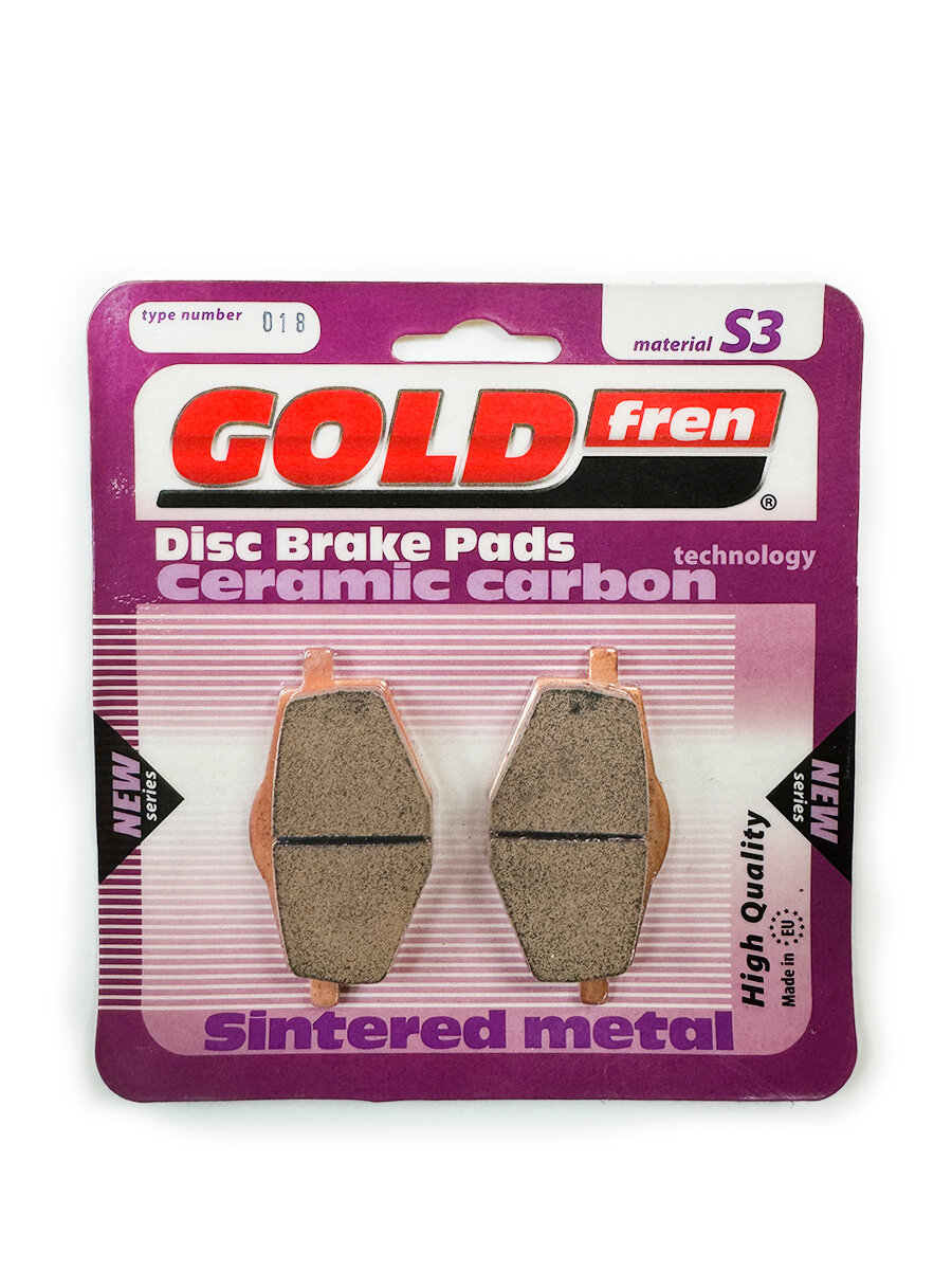 Колодки тормозные GOLDfren 018 S3 кросс TRW MCB539, SBS 575, EBC FA 101, Ferodo FDB 383 оригинал