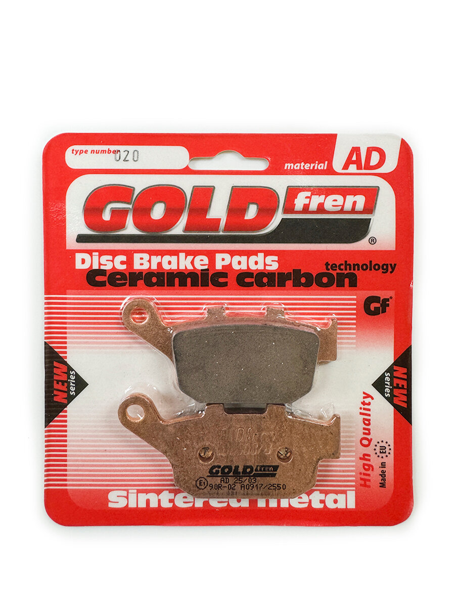 Колодки тормозные GOLDfren 020 AD кросс TRW MCB585, SBS 614, EBC FA 140, Ferodo FDB 531 оригинал