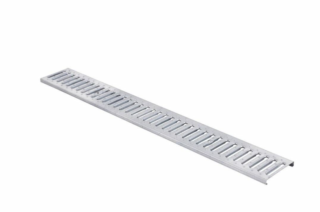 Решетка канала водоприемная стальная Альта-Профиль 1000х130х22мм
