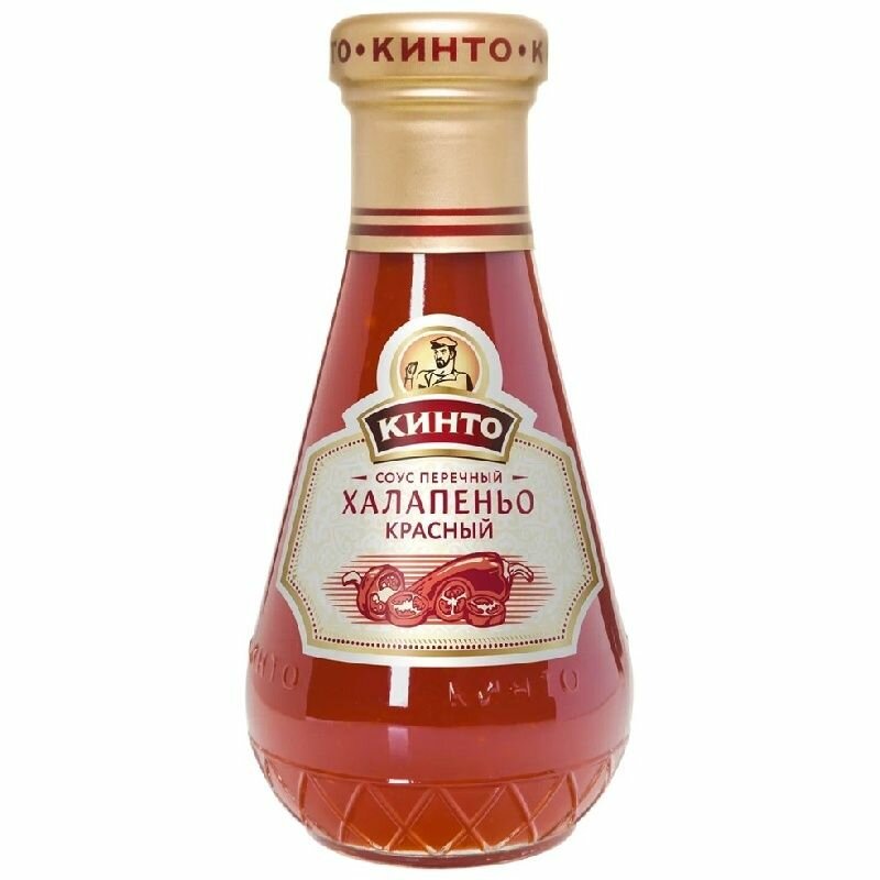 Соус кинто перечный Халапеньо красный мини /стекло/ 195г