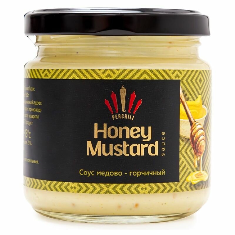 Соус PERCHILI HONEY MUSTARD майонезный "Медово-горчичный" /стекло/ 180г